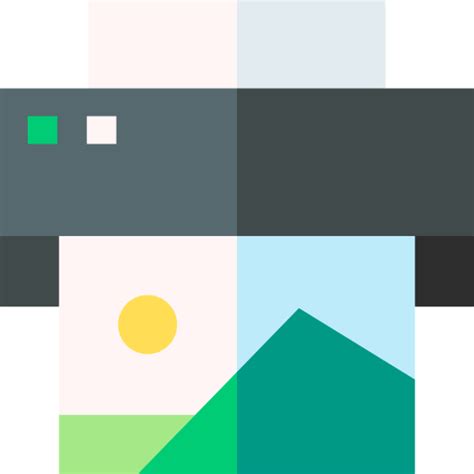 Printer Basic Straight Flat Icon