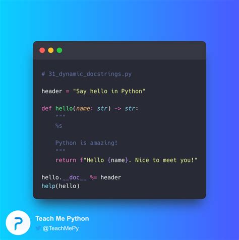 Teach Me Python
