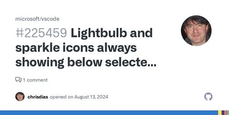 Lightbulb And Sparkle Icons Always Showing Below Selected Line Issue Microsoft