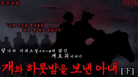 [잔혹설화] 당나라 지괴소설집에 담겨있는 개의 아이를 낳은 여인 이야기 · 두수기 下 하편 · 중국전설 Youtube
