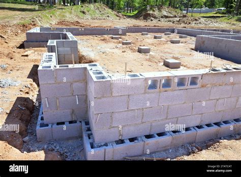 Concrete Block Foundation Construction