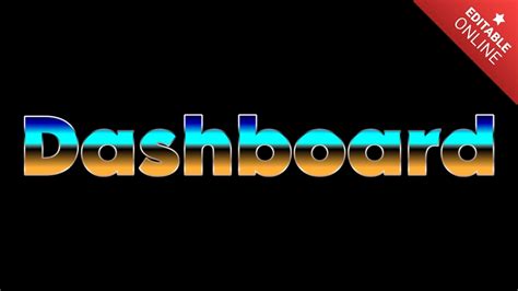 Dashboard Gamer Text Effect Generator