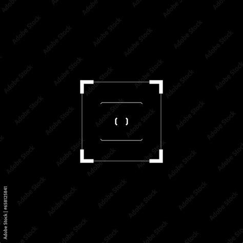 Cyberpunk Style Square Target Futuristic Military Gui Rectangle Target