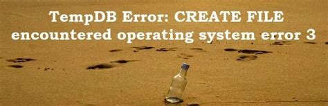 Pinal Dave On Linkedin Tempdb Error Create File Encountered Operating