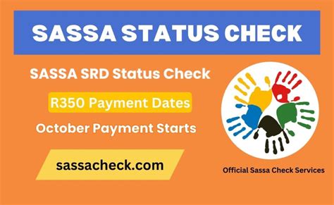 SASSA SRD Status Check R350 Payment Dates Starts 27 October