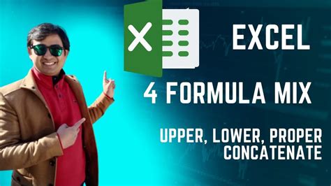Class 2 Excel Formula Upper Lower Proper Concatenate Youtube