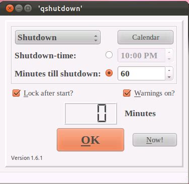 Qshutdown Simple Program To Shutdown Reboot Suspend Hibernate Your Ubuntu System Ubuntu Geek