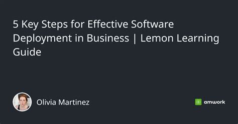5 Key Steps For Effective Software Deployment In Business Lemon 5 Key Steps For Effective Software Deployment In Business Lemon