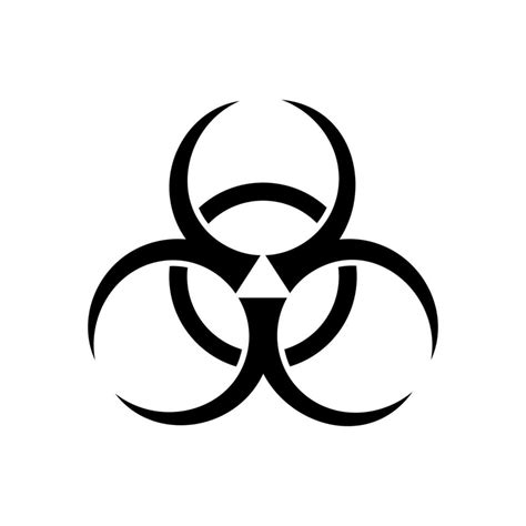 Nuclear Radioactive Danger Sign Toxic Sign Symbol Warning