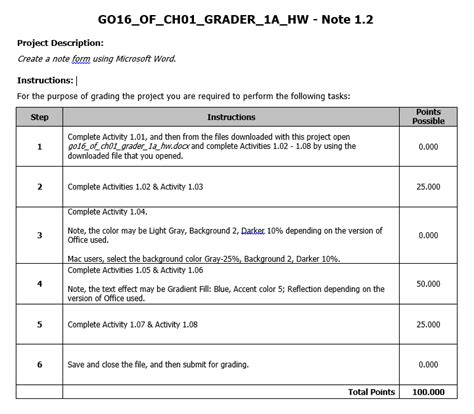 GO16 OF CH01 GRADER 1A HW Note 1 2 Project Chegg Com