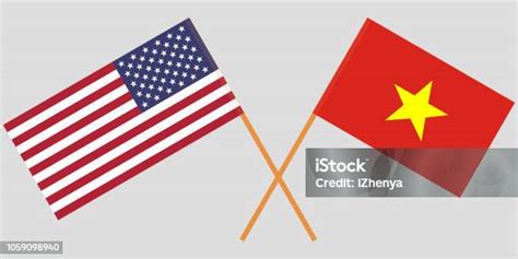베트남 사회주의 공화국 고 미국입니다 베트남 및 미국 플래그입니다 공식 색상입니다 정확한 비율입니다 벡터 미국에 대한 스톡 벡터 아트 및 기타 이미지 Istock