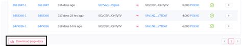 how to view and download polyx transaction history in the polymesh