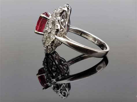 Mozambique Ruby And Diamond Cocktail Ring For Sale At 1stdibs Ruby