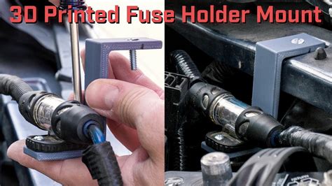 3d Printed Fuse Holder Mount Install Fuse Holder Youtube