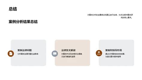 法律案例分析 Ppt模板下载