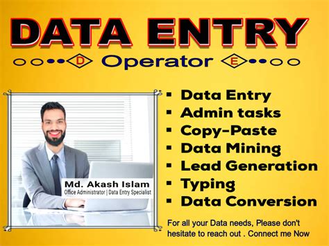 data entry copy pasting lead generation pdf conversion typing