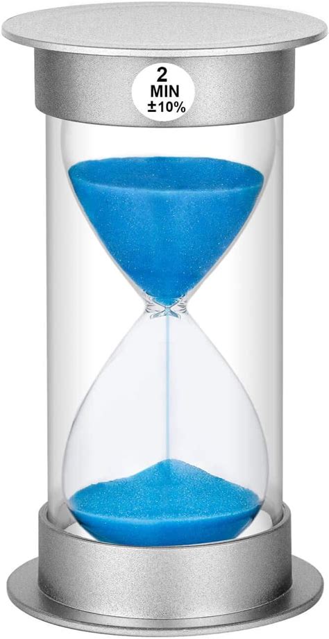 Sand Timer 2 Minute Hourglass Timer Plastic Sand Clock 2 Minutes Large Sand Watch 2 Minutes