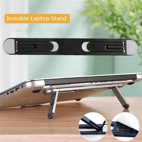 Foldable Invisible Laptop Stand Strong Self Adhesive Desktop Notebook