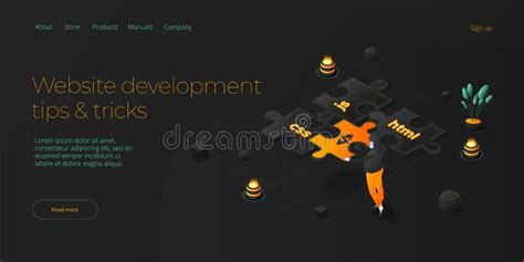 Web Development Concept In Isometric Vector Design Developers Or Designers Working At Internet