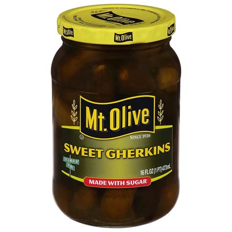 Mt Olive Sugar Sweetened Sweet Gherkins Shop Canned And Dried Food At