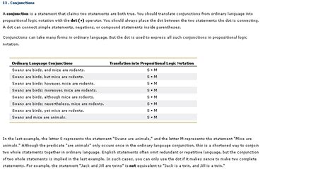 Solved 13 Conjunctions A Conjunction Is A Statement That