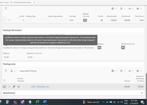 Unbalanced Posting Proposal Automatic Po Matching Ifs Community