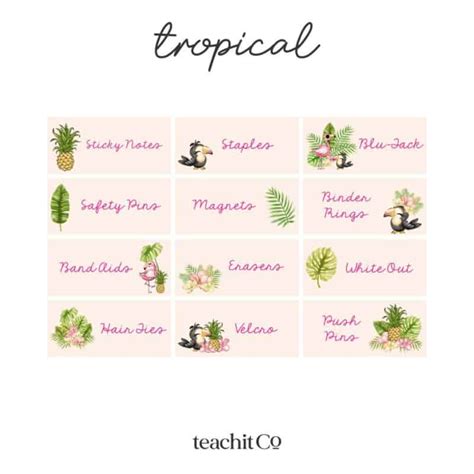 Toolbox Label Stickers Teachit Co