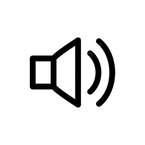 Sound Volume Speaker Icon Professional Signage Illustration Png And