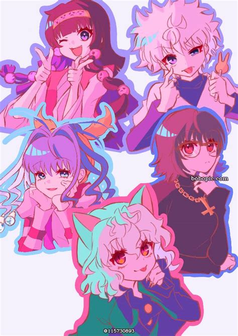 全职猎人hxhalluka奇犽neon尼飞比特shizuku涂鸦涂鸦 カボチャillustration Pixivbox