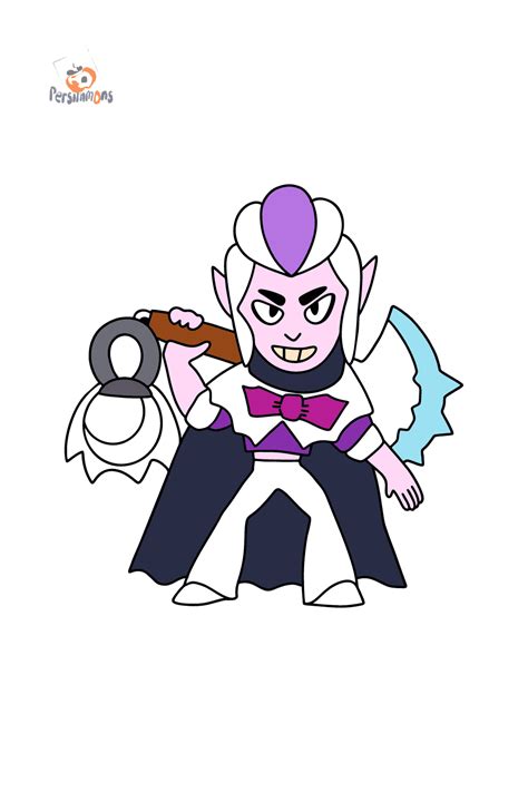Brawl Stars Mortis Coloring Page ♥ Online And Print For Free