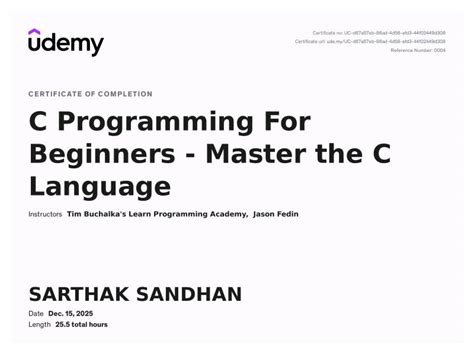 Cprogramming Programmingfundamentals Ai Softwaredevelopment Udemy