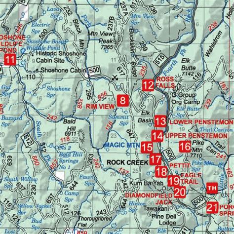 Sawtooth National Forest Minidoka Ranger District Forest Visitor Map