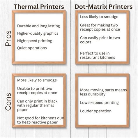 What Is The Difference Between A Thermal And Dot Matrix Printer Hillside Electronics Corp