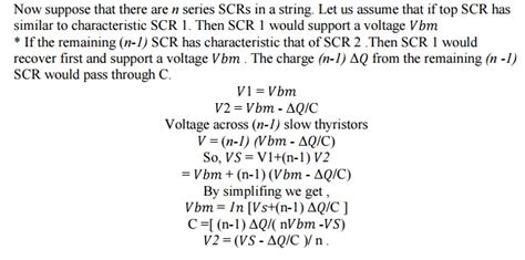 Series And Parallel Operation Of SCR
