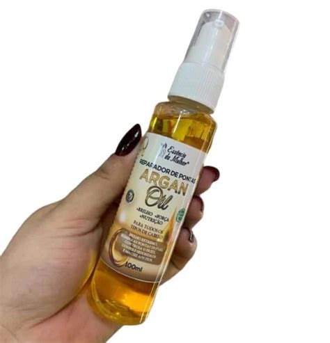 Kit C3 Un Reparador De Pontas Argan Oil Essência Da Mulher