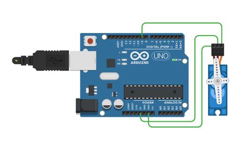 Circuit Design Servos Tinkercad