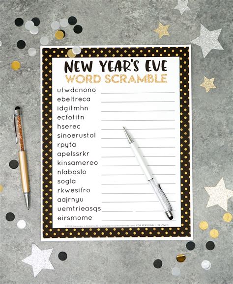 20 Fun New Years Eve Games Happiness Is Homemade