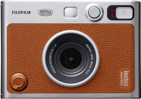 Fujifilm Instax Mini Evo Instant Film Camera Brown 16812534 Best Buy