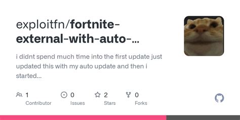 Github Exploitfnfortnite External With Auto Update I Didnt Spend Much Time Into The First