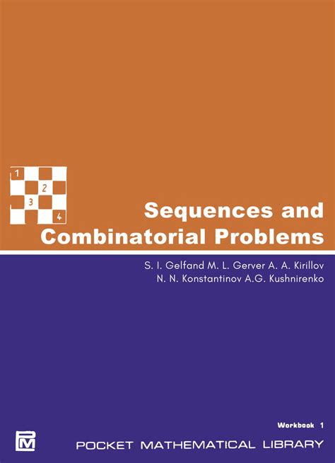 Sequences And Combinatorial Problems Pocket Mathematical Library Workbook 1 Gelfand Et Al
