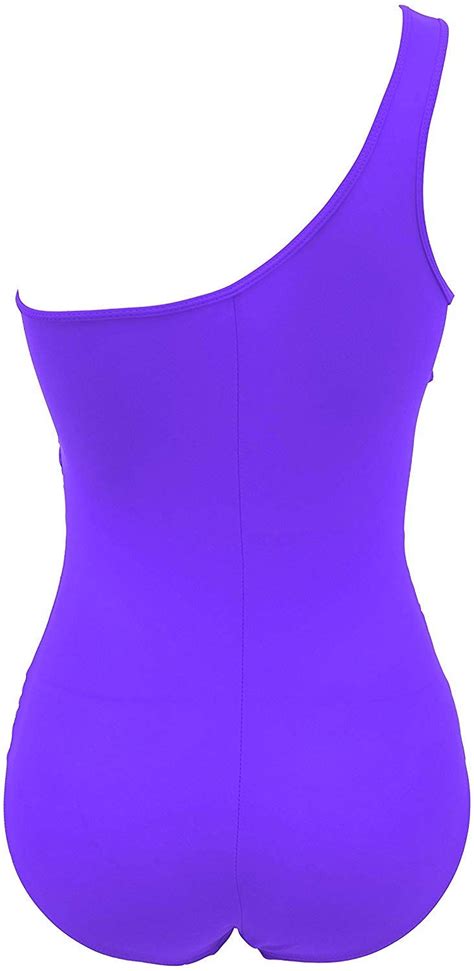 Runtlly One Shoulder One Piece Swimsuit Womens Plus Size Swimwear