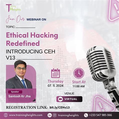 Ernest A On Linkedin Ethicalhacking Cehv13 Cybersecurity Trainingheights