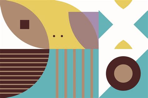 Abstract Modern Geometric Shapes Seamless Pattern It Consists Of A Polyhedron Such As A Circle