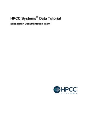 Fillable Online HPCC Systems Data Tutorial Fax Email Print PdfFiller