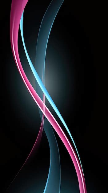 Premium Ai Image Abstract Desktop Background Flowing Lines Vibrant Colors Futuristic Gradients