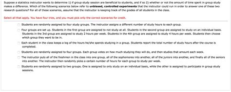 Solved Suppose A Statistics Instructor Wants To Determine 1