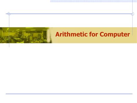 Ppt Arithmetic For Computer Powerpoint Presentation Free Download