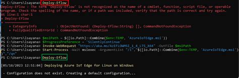 Azure Iot Hub Error When I Run Deploy Eflow In PowerShell Stack Overflow