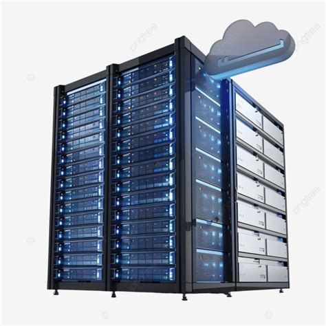 Dataserver Rack With Cloud Denoting Concept Of Cloud Server Cloud