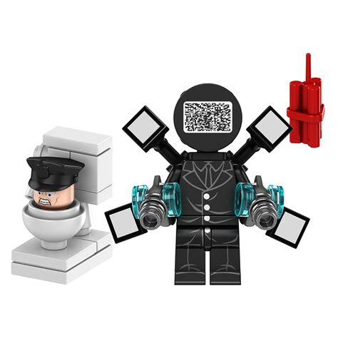 Set Skibidi Toilet Compatible Lego Cámara Tv Inodoro Juguete